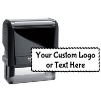 Custom Rectangle Self-Inking Stamp - 1 x 2-3/4 Remarkable Stamps
