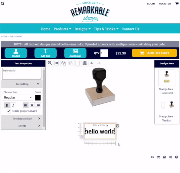 Stamp Designer - Tips & Tricks Remarkable Stamps